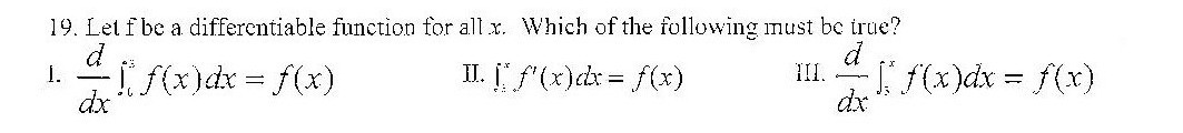 Solved Let f be a differentiable function for all x. Which | Chegg.com