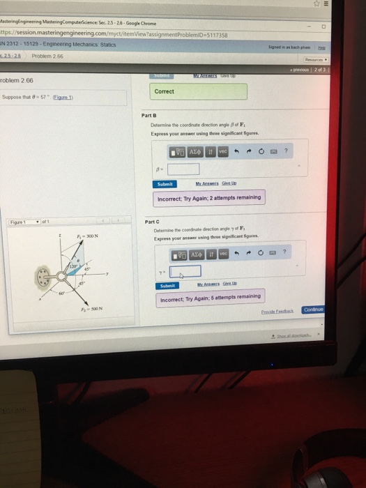Suppose that theta = 57 degree. Determine the | Chegg.com
