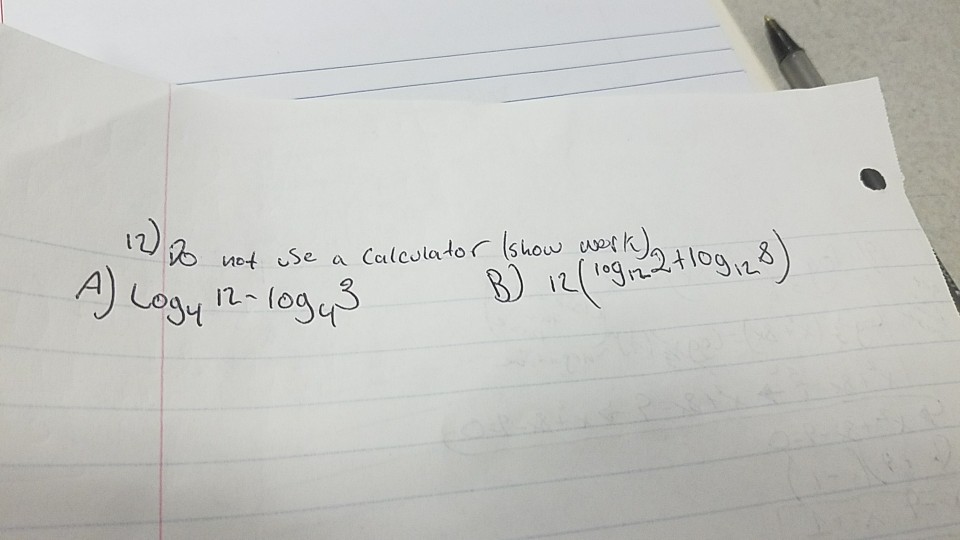 Solved il Logy 12-log | Chegg.com