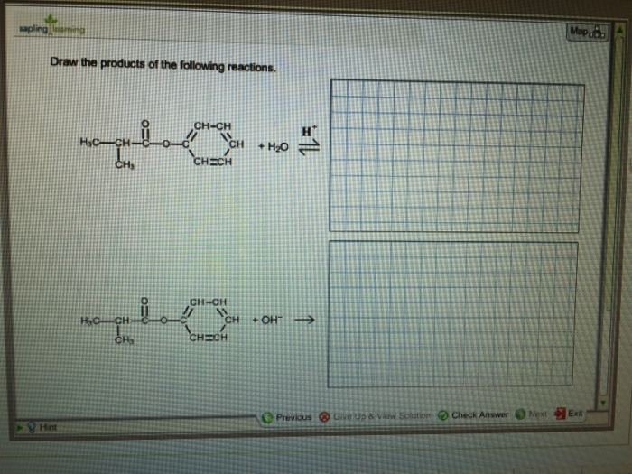 Solved draw the products of the following reactions. | Chegg.com