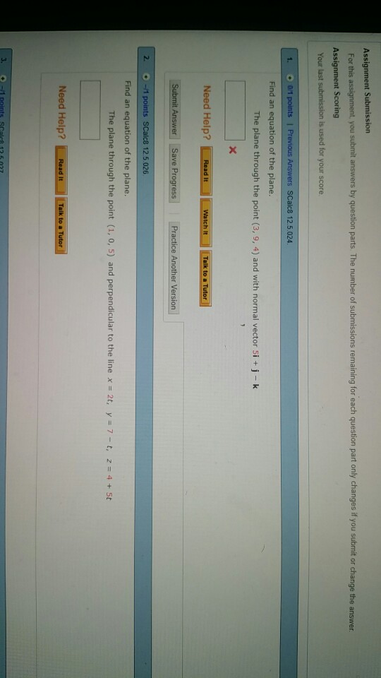 Solved For this assignment, you submit answers by question | Chegg.com
