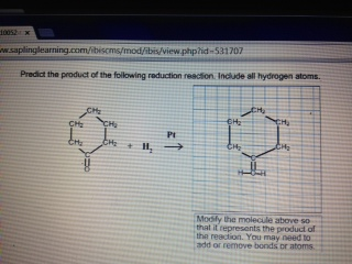 Solved predict the product of the following reduction | Chegg.com