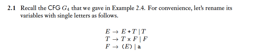 Problem 2. Converting CFG to PDA a. Let G be the CFG | Chegg.com