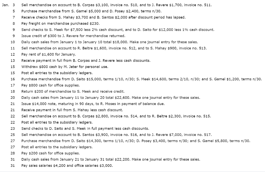 Solved Jeter Co, uses a perpetual inventory system and both | Chegg.com