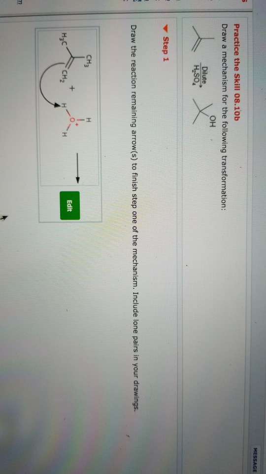 Solved Practice the Skill 08.10b Draw a mechanism for the | Chegg.com