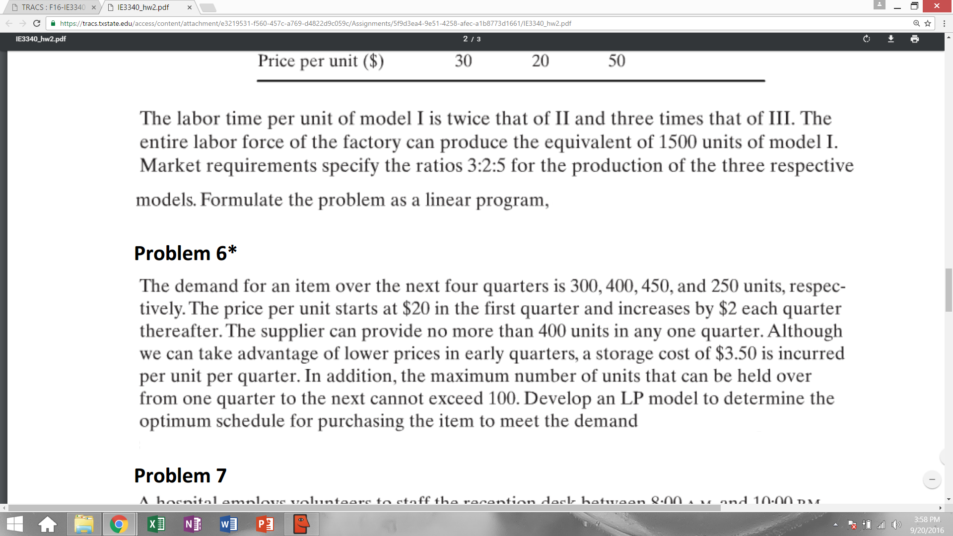 Solved D 3340 hw2.pd TRAC F16-1E334 C | Chegg.com