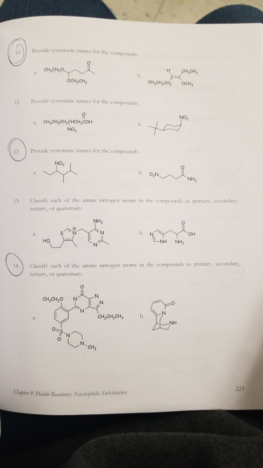Solved Provide systematic names for the compounds 9%CH3 a. | Chegg.com Solved Provide systematic names for the compounds 9%CH3 a. | Chegg.com