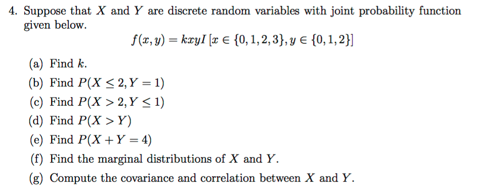 Solved Suppose that X and Y are discrete random variables | Chegg.com