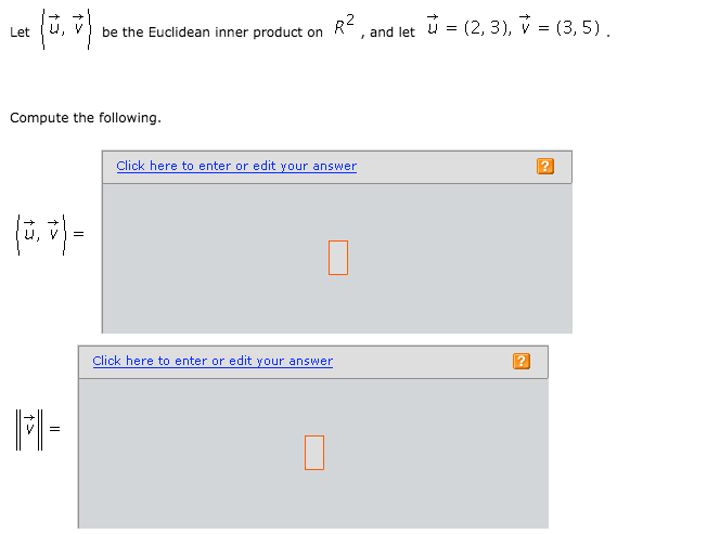 Solved Letta be the Euclidean inner product on R2 .and | Chegg.com