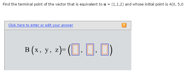 Solved Find the terminal point of the vector that is | Chegg.com