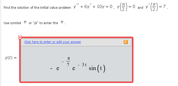 Solved Find the solution of the initial value problem y" + | Chegg.com