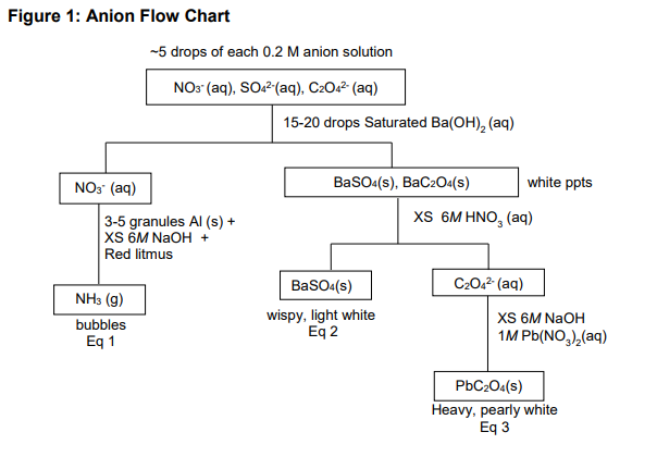 Qualitative Analysis Of Anions Flow Chart