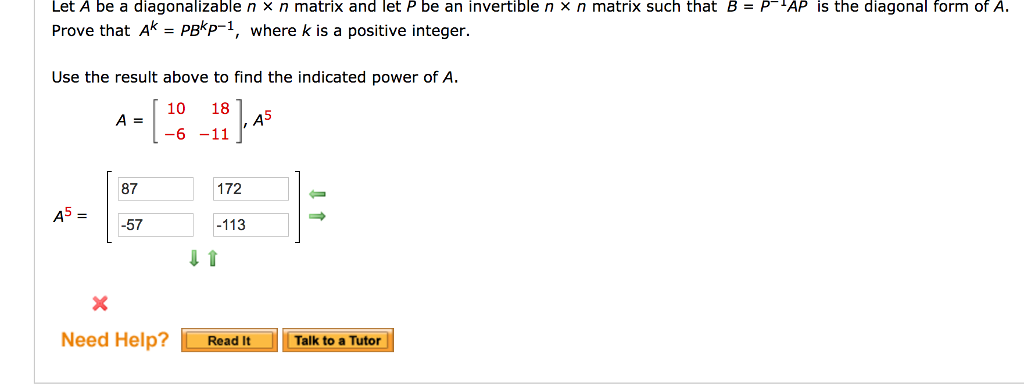 Solved Let A be a diagonalizable n X n matrix and let P be | Chegg.com