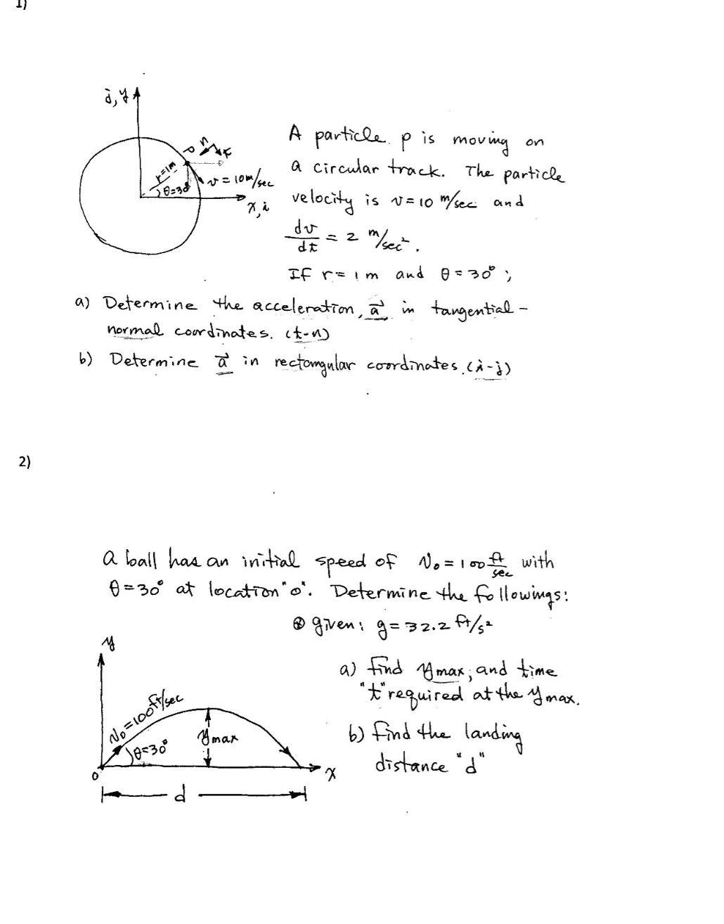 Solved A particle p is moving on a circular track. The | Chegg.com