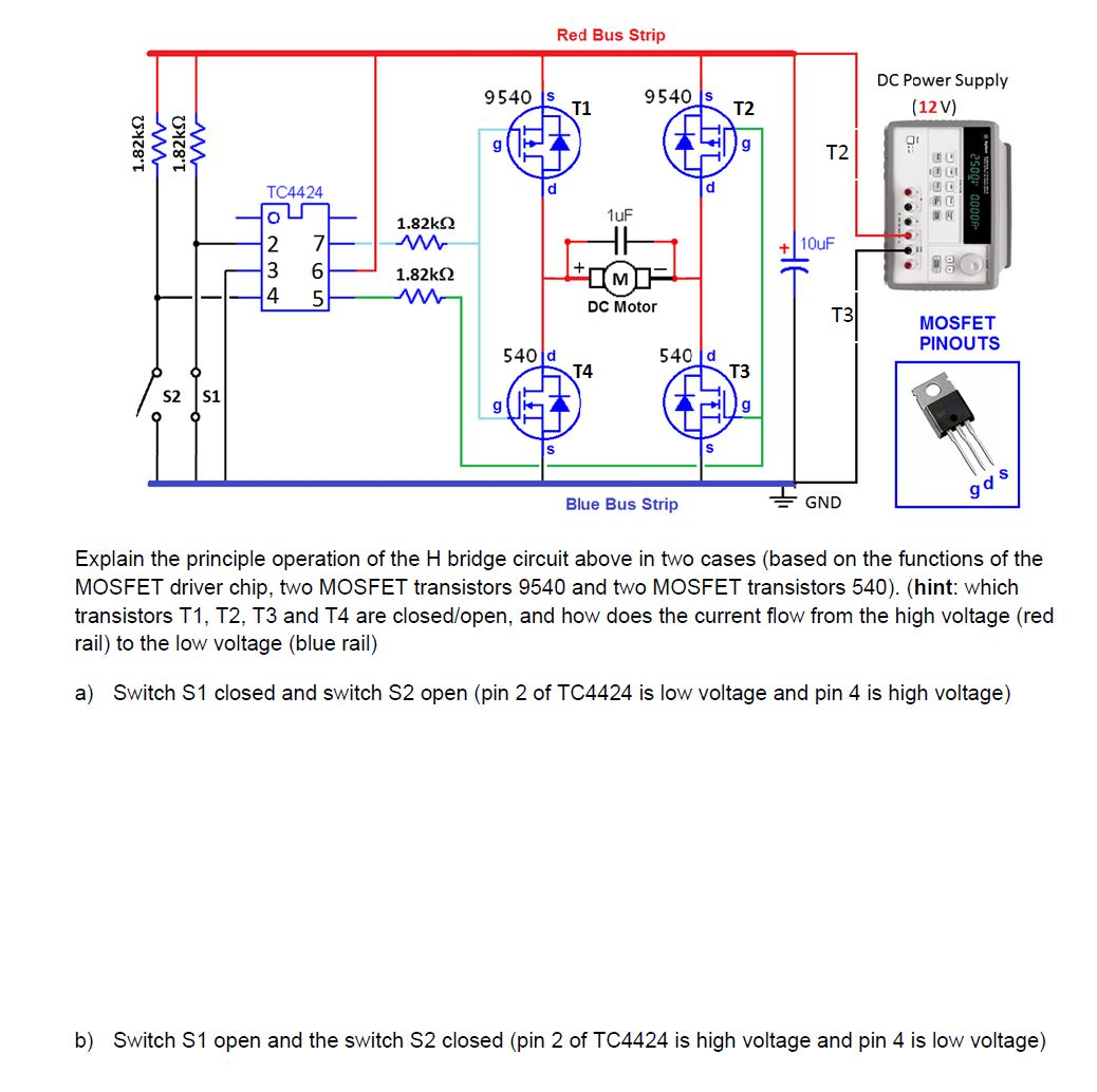 Explain the principle operation of the H bridge | Chegg.com