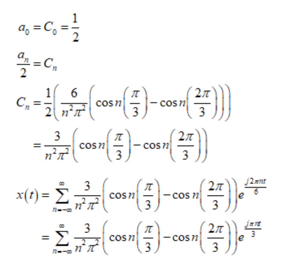 Solved a C- an -C 2π cos n cos n! 72 -1 cos 72 x(t) = cos n | Chegg.com