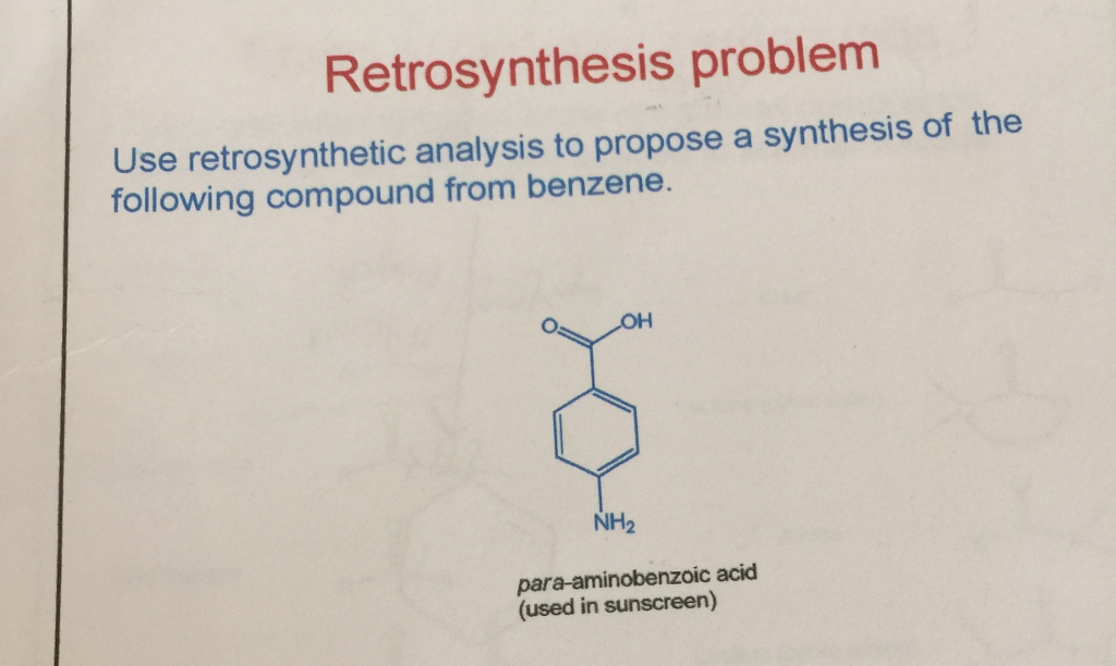 Solved Use retrosynthetic analysis to propose a synthesis | Chegg.com