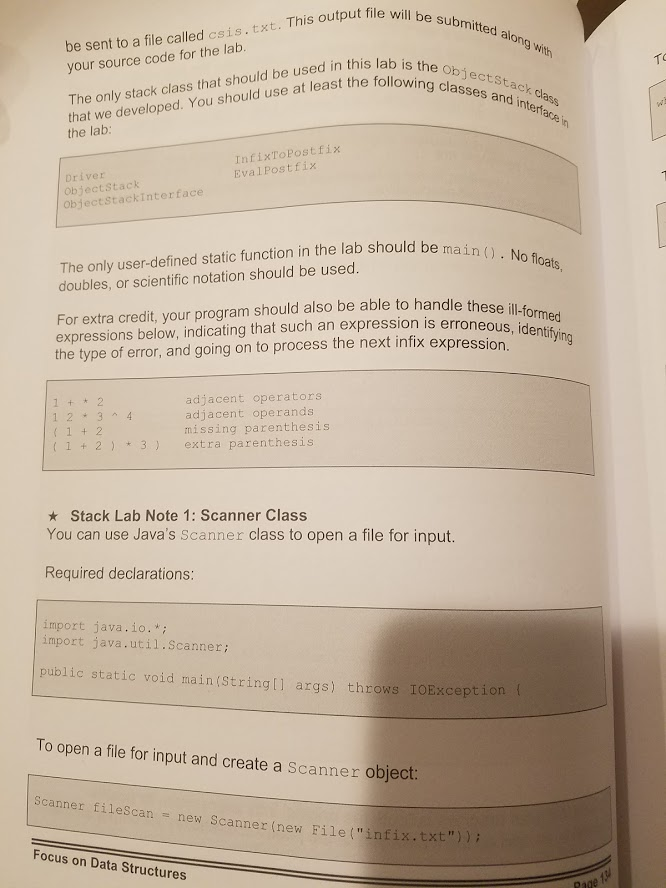 Solved Lab: Infix to Postfix Notation Computer Lab: Infix | Chegg.com
