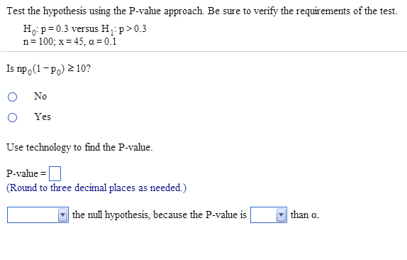 Solved Test the hypothesis using the P-value approach. Be | Chegg.com