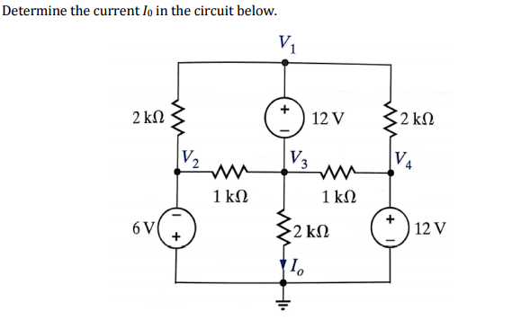 Solved Determine the current I_0 in the circuit below. | Chegg.com