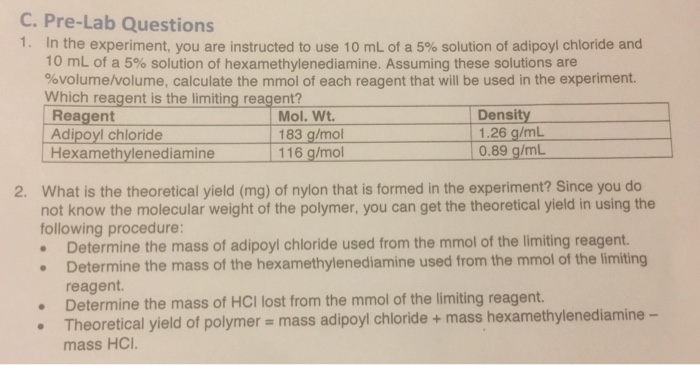 Solved In the experiment, you are instructed to use 10 mL of | Chegg.com