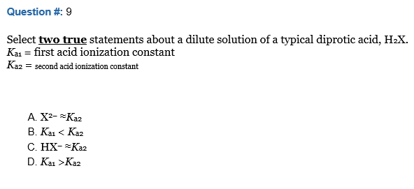 Solved Select two true statements about a dilute solution of | Chegg.com
