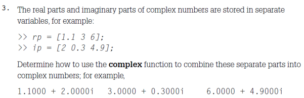 Solved 3. The real parts and imaginary parts of complex | Chegg.com