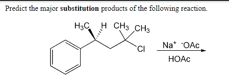 Solved Predict the major substitution products of the | Chegg.com