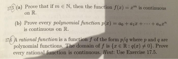 Solved Prove that if m N, then the function f(x) = x^m is | Chegg.com