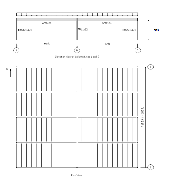 Solved Use STEEL CONSTRUCTION MANUAL when needed. Framing | Chegg.com