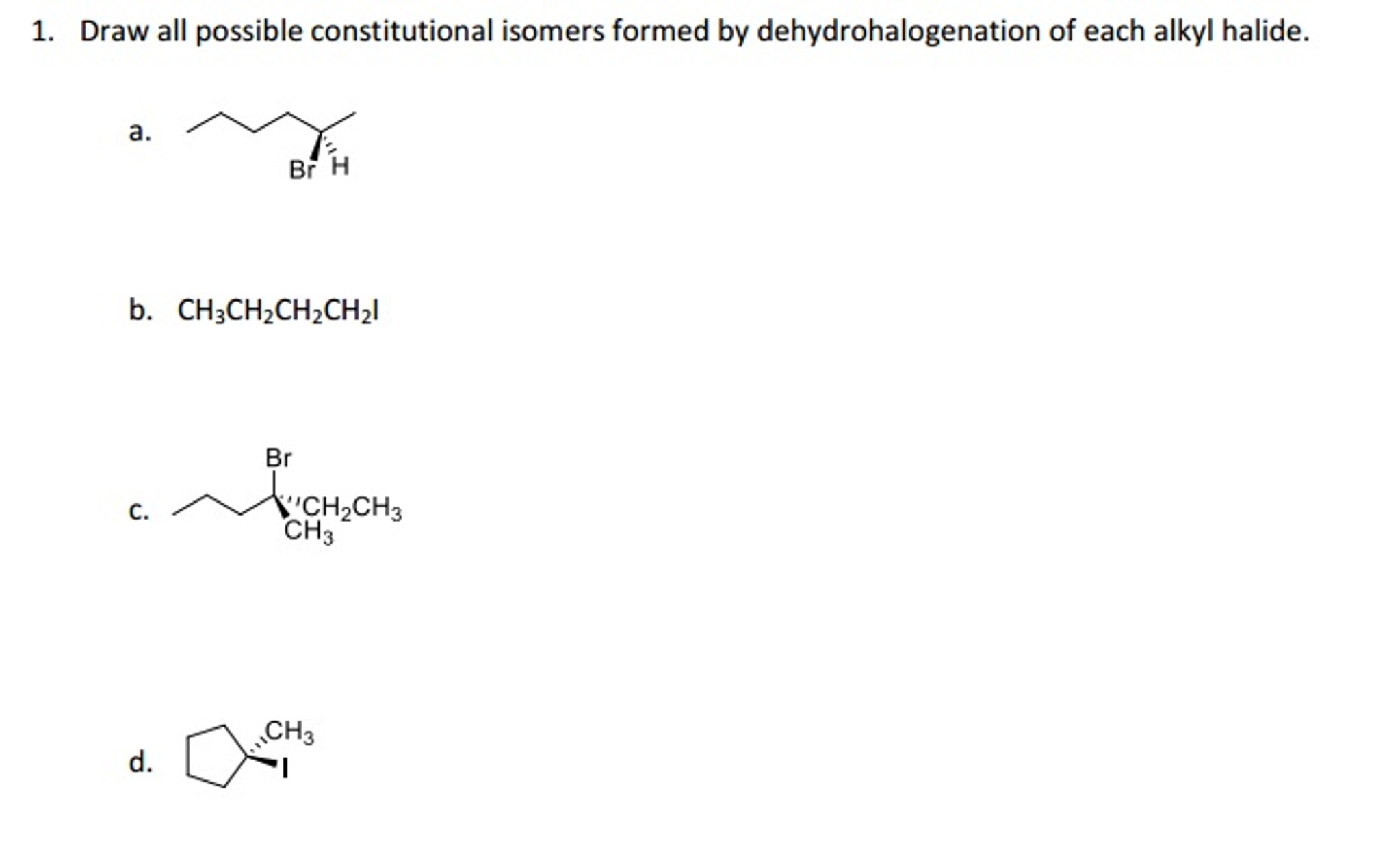 Solved Draw all possible constitutional isomers formed by | Chegg.com