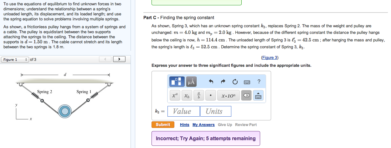 Solved To use the equations of equilibrium to find unknown | Chegg.com