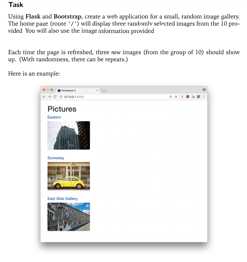 Solved I need help with the following assignment. We are | Chegg.com