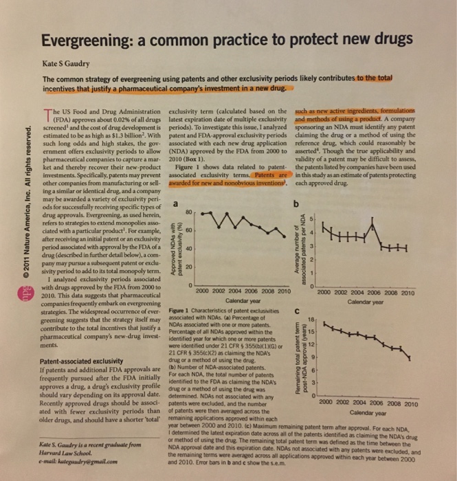 Solved what is evergreening of patents, and would it lead to | Chegg.com