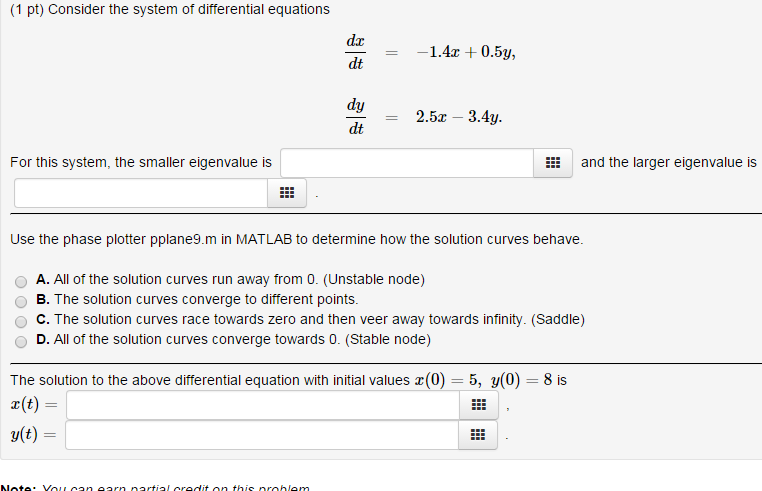 Solved Consider the system of differential equations For | Chegg.com