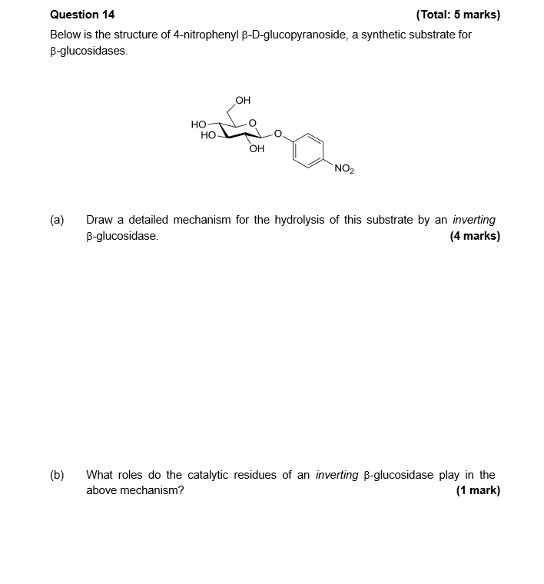 Below Is The Structure Of 4 nitrophenyl Chegg