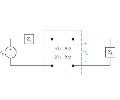 Solved The y parameters for the two-port amplifier circuit | Chegg.com