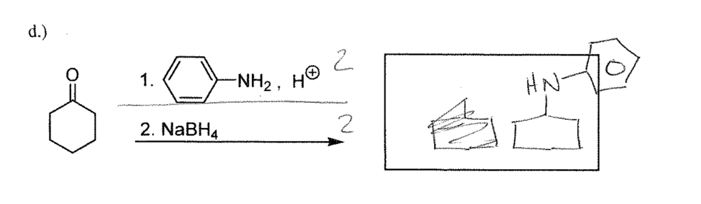 Solved 2. NH2, H 白山 2. NaBH4 2 | Chegg.com