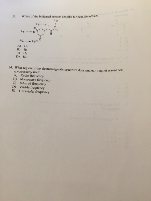Solved Nmr Questions For Ochem 2 As Answers Are Not Posted