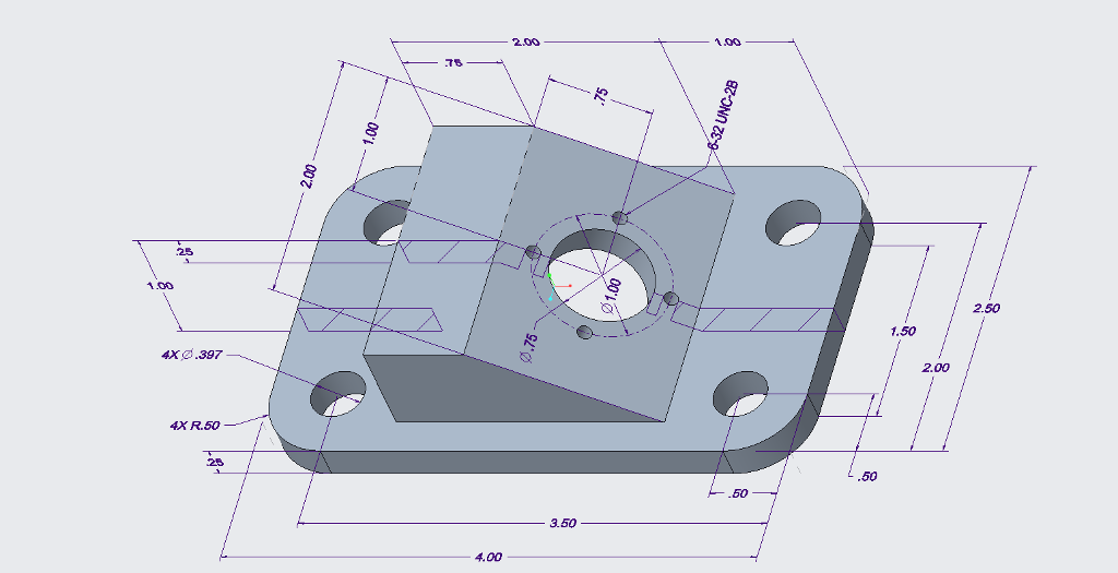Solved Direction: create an orthographic view. use cross | Chegg.com
