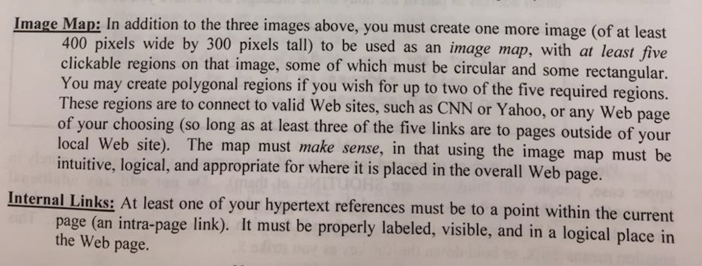 Solved Image Map: In addition to the three images above, you | Chegg.com