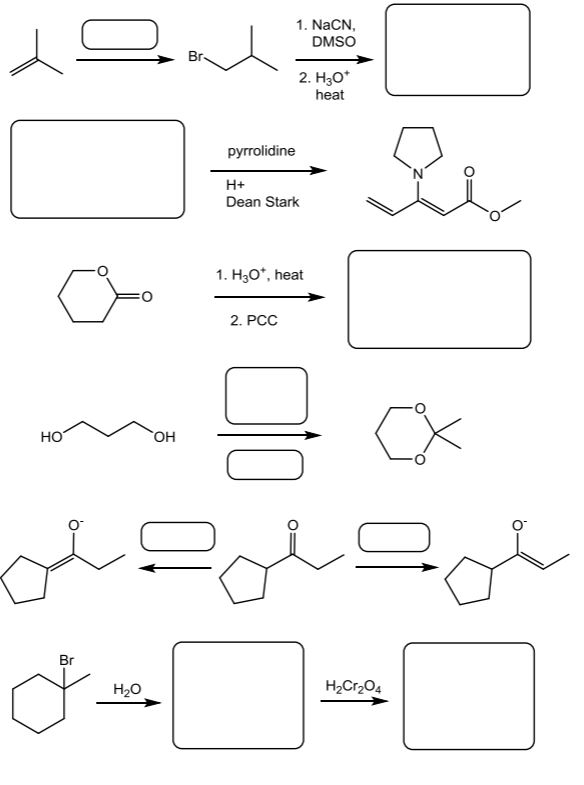 Solved Multi-step Synthesis Problems, fill in the boxes. IF | Chegg.com