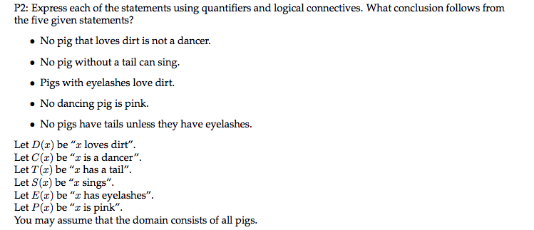 Solved Express Each Of The Statements Using Quantifiers And 