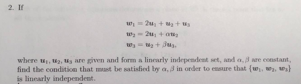 Solved Where u1,u2,u3 are given and form a linearly | Chegg.com