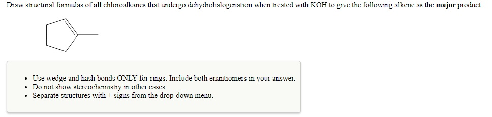 Solved Draw structural formulas of all chloroalkanes that | Chegg.com