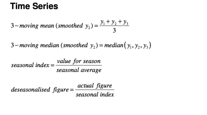Solved Time Series 3-moving mean (smoothed y2)- 71 02 03 | Chegg.com