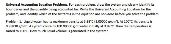 Solved Universal Accounting Equation Problems. For each | Chegg.com
