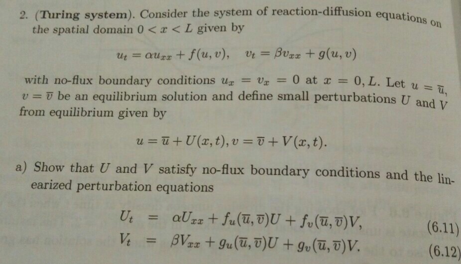 Solved 2. (Turing system). Consider the system of | Chegg.com