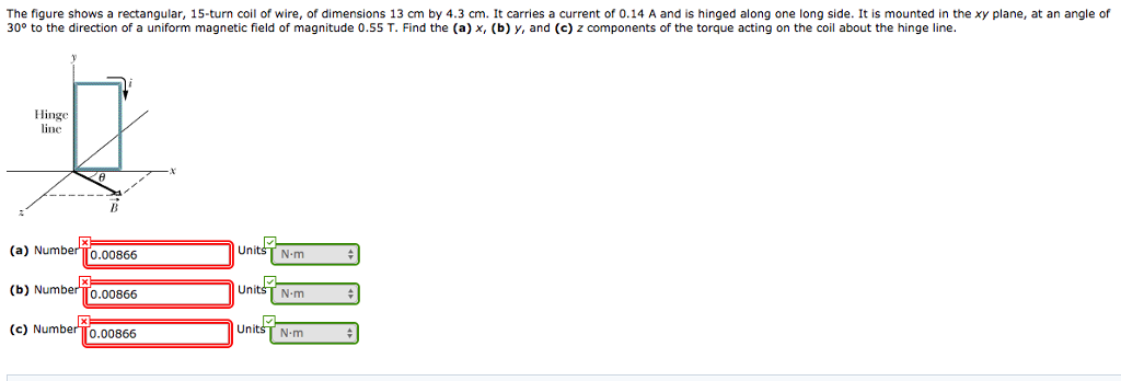 Solved The figure shows a rectangular, 15-turn coil of wire, | Chegg.com