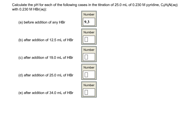 Solved Pyridine has a pKb of 1.7 X10^-9 and it can react | Chegg.com